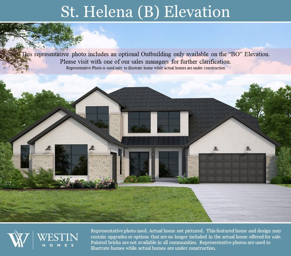 Westin Homes - The St. Helena Floor Plan