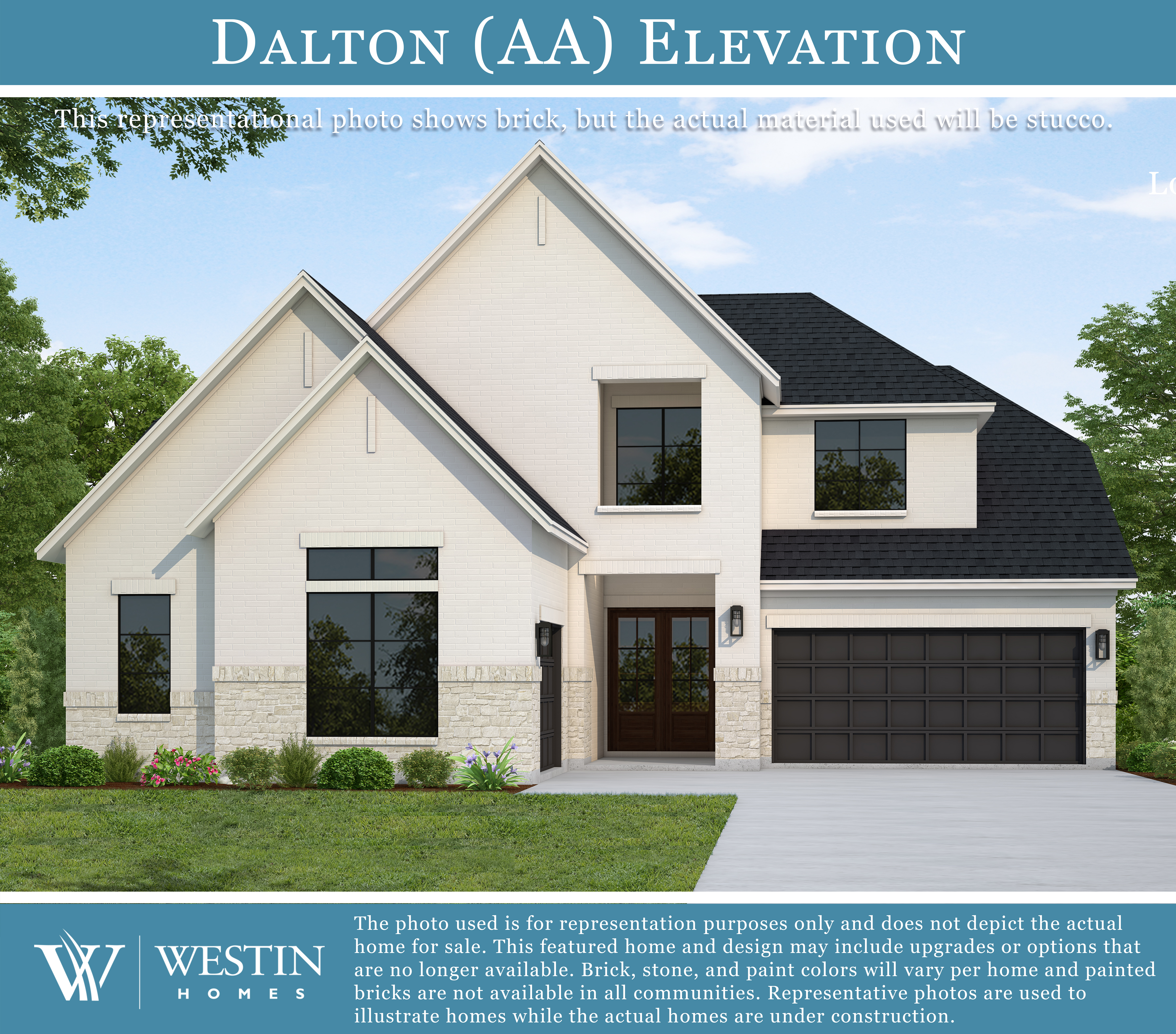 Westin Homes Austin - The Dalton Floor Plan 60' Homesite