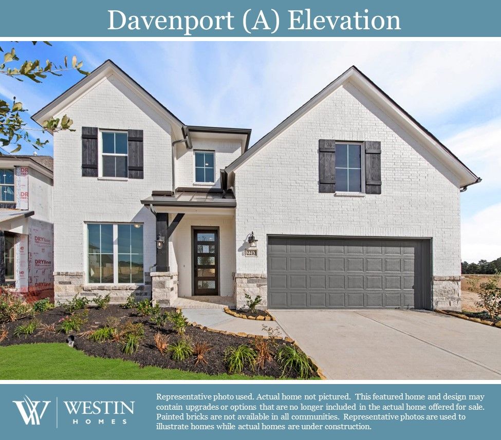 Westin Homes Houston - The Davenport Floor Plan Katy ISD Homesite