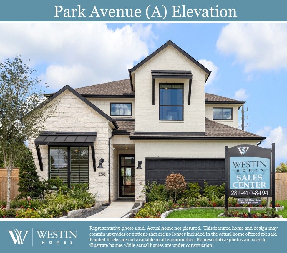 Westin Homes - The Park Avenue Floor Plan