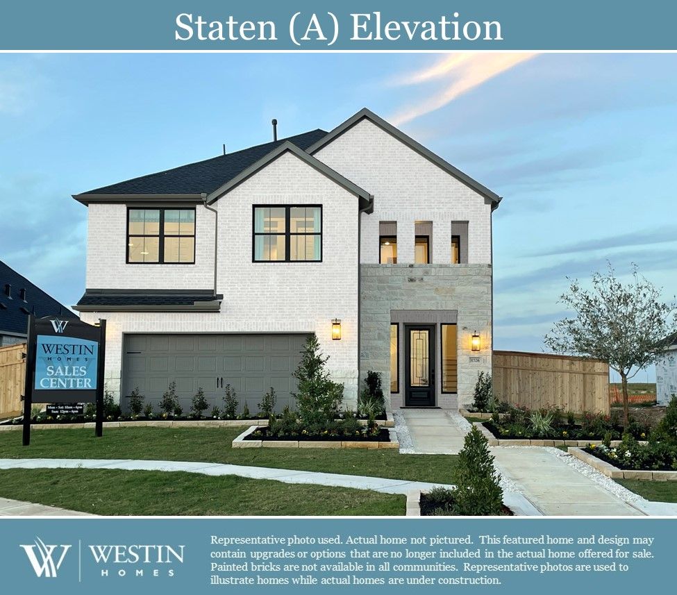 Westin Homes Houston - The Staten Floor Plan 40' Homesite